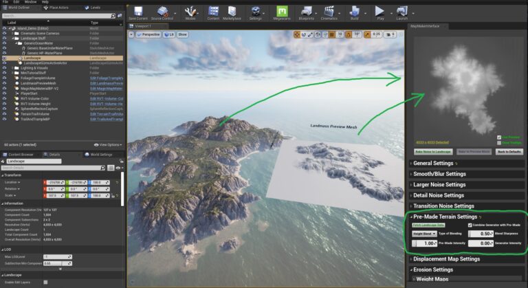 Combining a Heightmap with the Generator