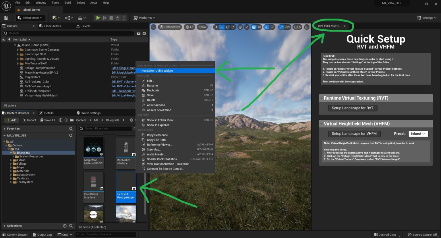 RVT: Quick Setup Widget (UE5)